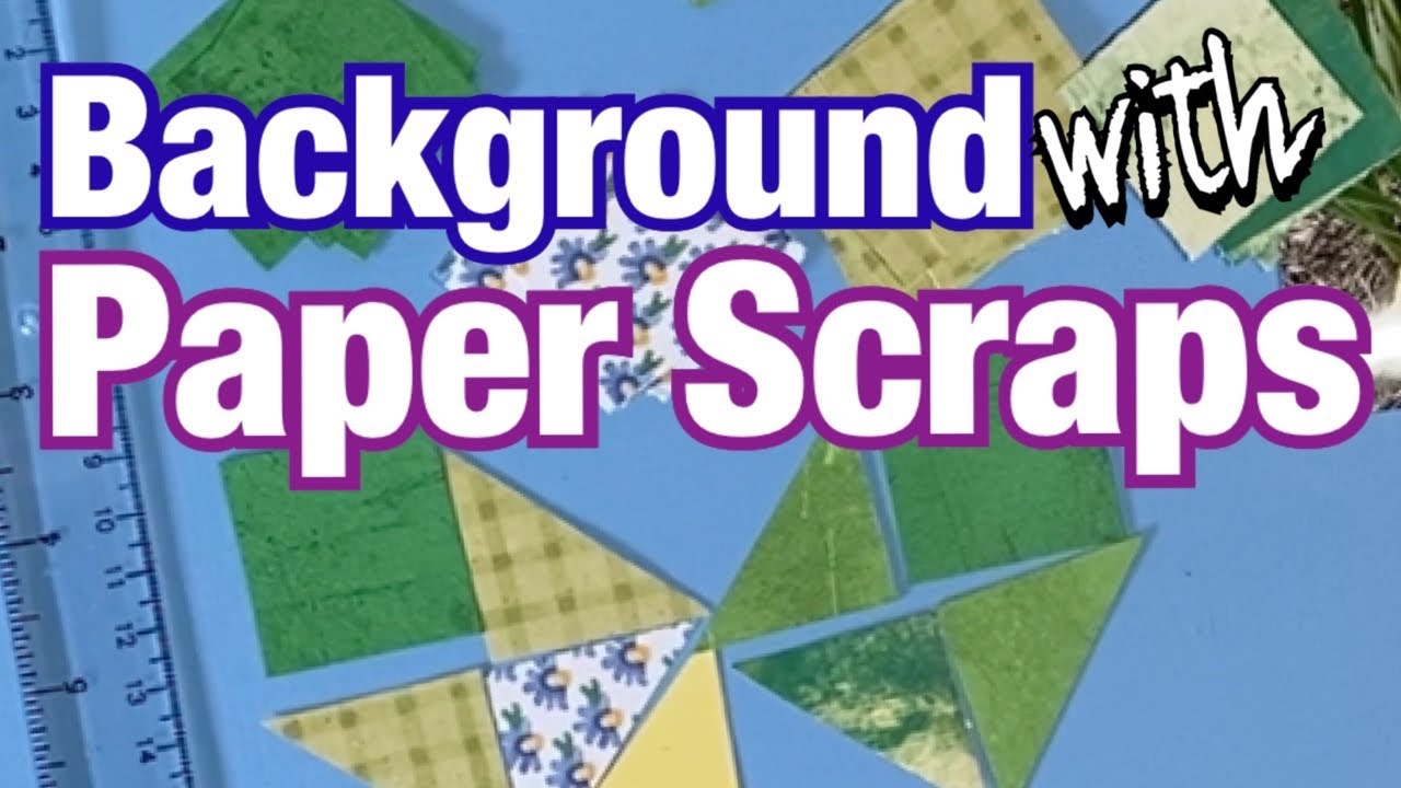 Scrapbok Background with Paper Scraps - "Lone Star Quilt" Scrapbook ...