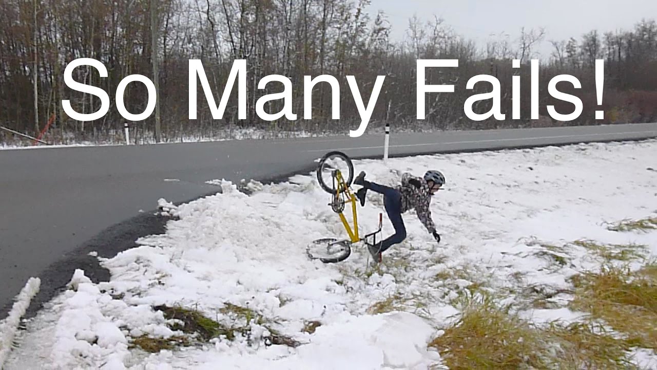 So Many Fails! (Biking And Sledding Montage #1) - YouTube