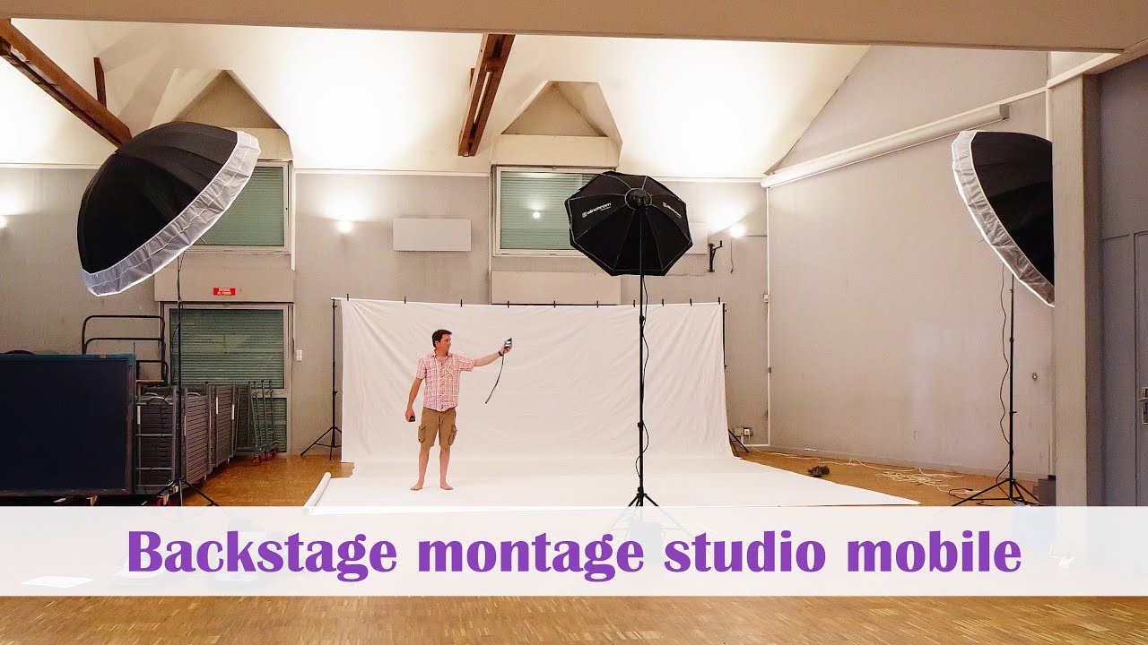 Montage et installation d'un studio photo mobile - timelapse backstage ...