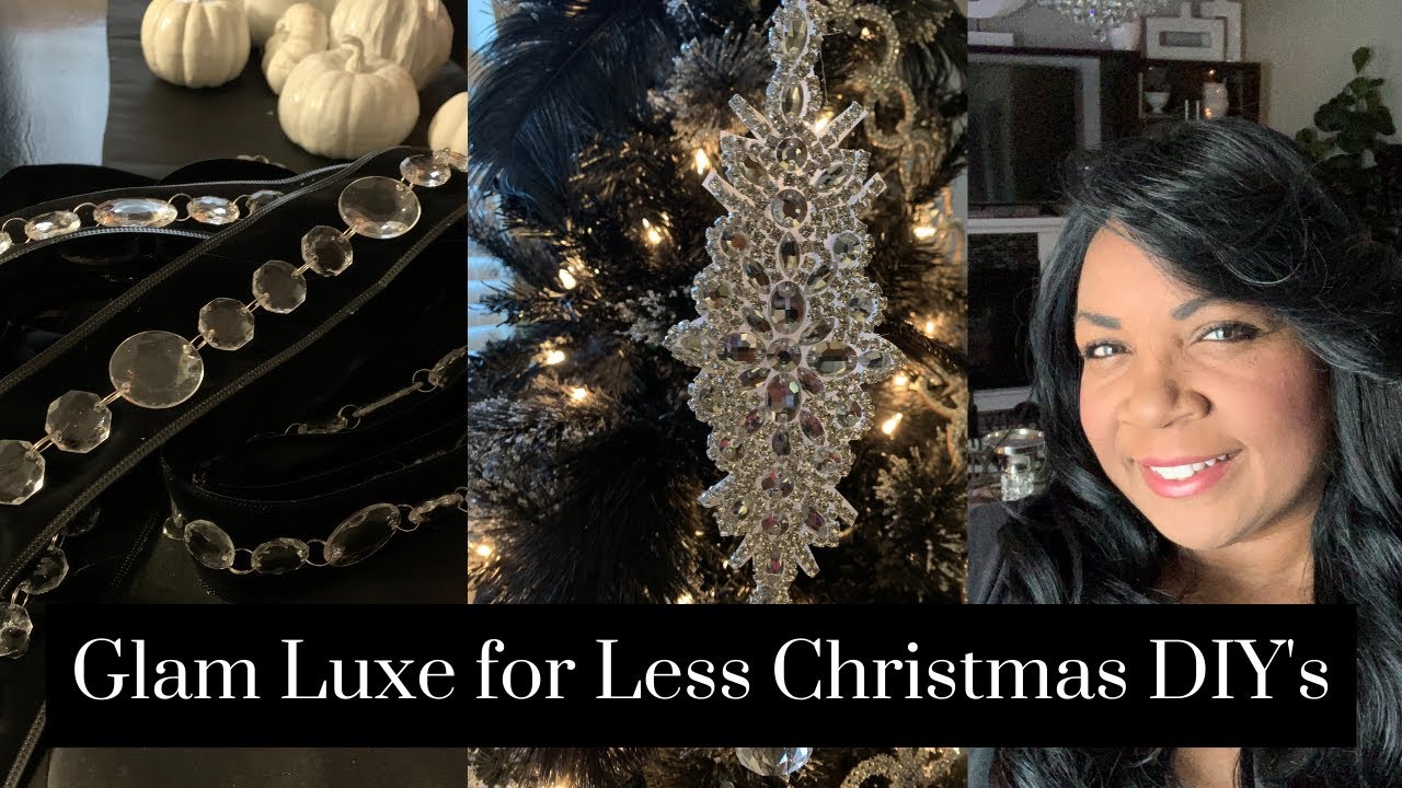 NEW!!! LUXE FOR LESS |GLAM CHRISTMAS ORNAMENT DIY|CHRISTMAS DECOR ...