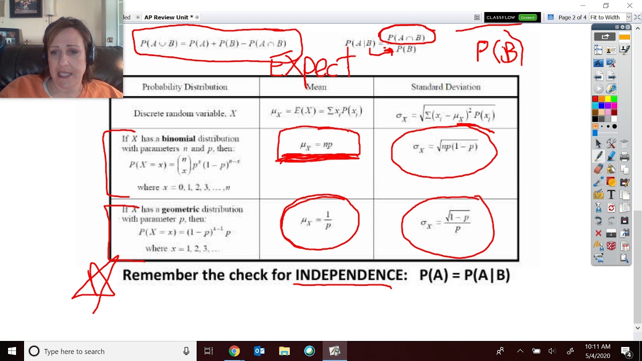 NOTES: Unit 4 Basic Probability and Geometric & Binomial - YouTube