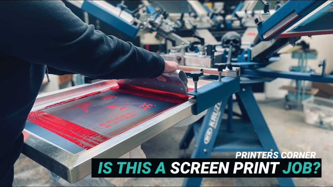 Is this a screen print job? | Printers Corner Ep53 - YouTube