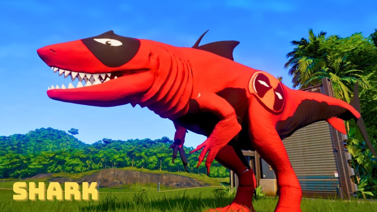 All Deadppol Shark Monster epic battles vs Ceratosaurus, Aligator ...