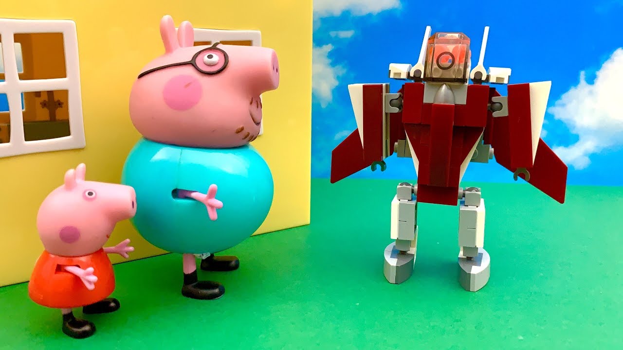 😲 Świnka Peppa i Robot z Kosmosu 📡 Bajka dla dzieci po Polsku - YouTube