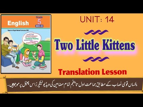 Two little Kittens || Poem || Unit 14 || English class 5 - YouTube