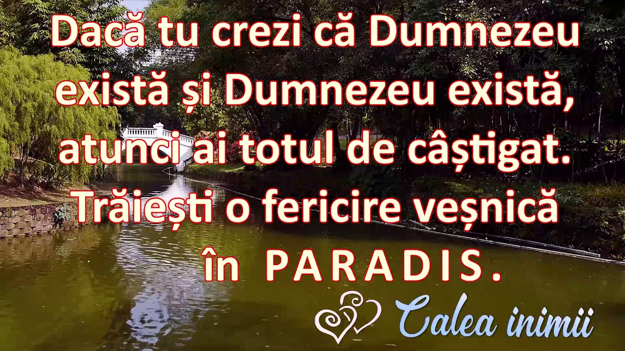 Pariul lui Blaise Pascal - YouTube