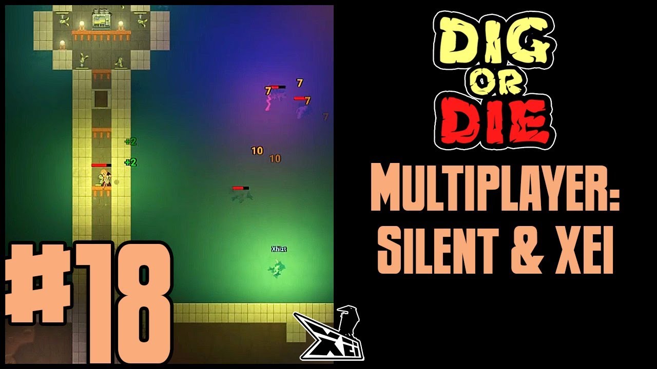 Let's Play Dig or Die: Multiplayer | Day 18: Silent & XEI - YouTube
