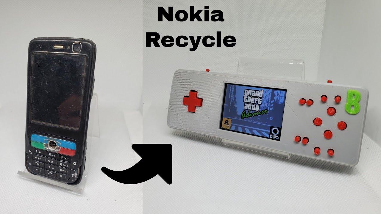 Turn Nokia N73 into a handheld gaming console - YouTube