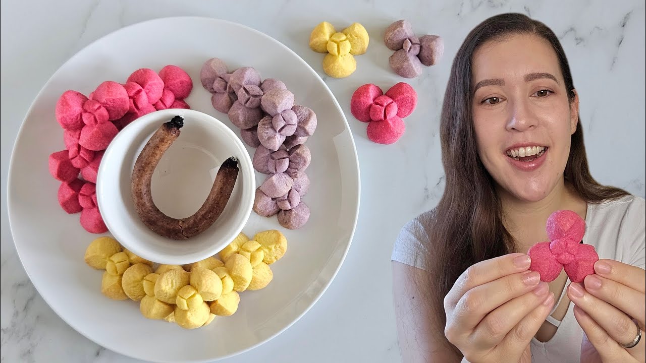 How To Make Khanom Kleeb Lamduan Recipe (Thai Shortbread Biscuits ...