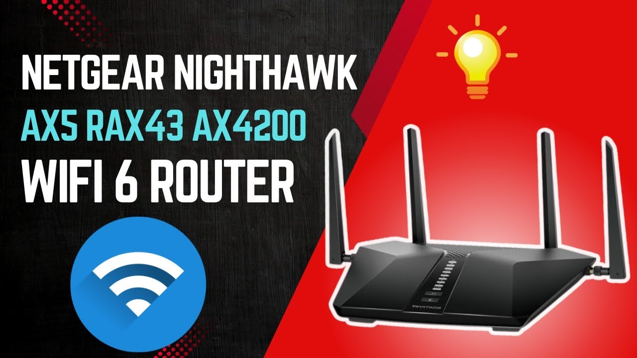 Netgear Nighthawk AX5 RAX43 AX4200 WiFi 6 Router Setup - YouTube