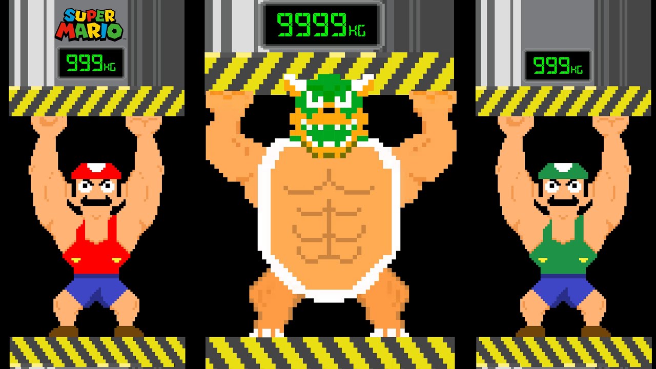 Evolution Of Team Mario: Mario, Luigi vs Muscular Bowser | Game ...