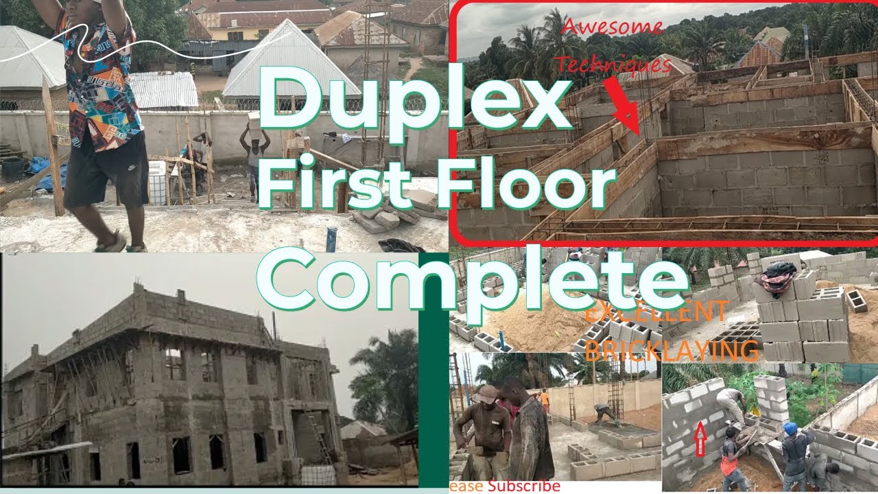 Construction of a Duplex First Floor Complete Time lapse - YouTube