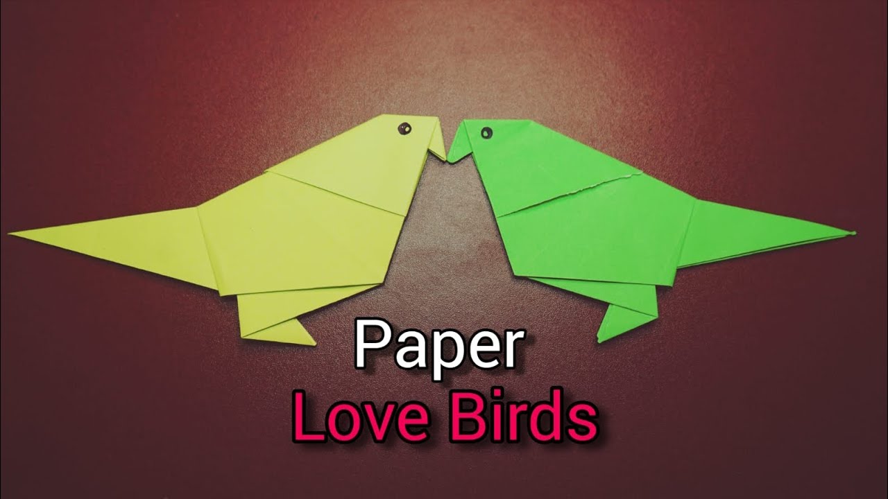 Origami Easy & Cute Paper Bird - Easy Origami Bird Tutorial - YouTube