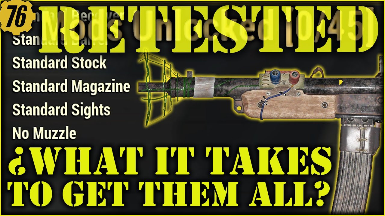Fallout 76 - How Fast We Can Unlock ALL Radium RIfle Mods Now ...