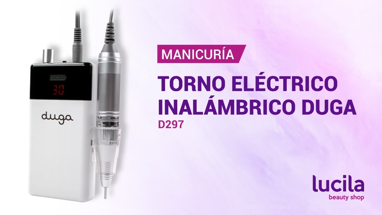 Torno eléctrico inalámbrico para uñas carga usb DUGA D297 - YouTube
