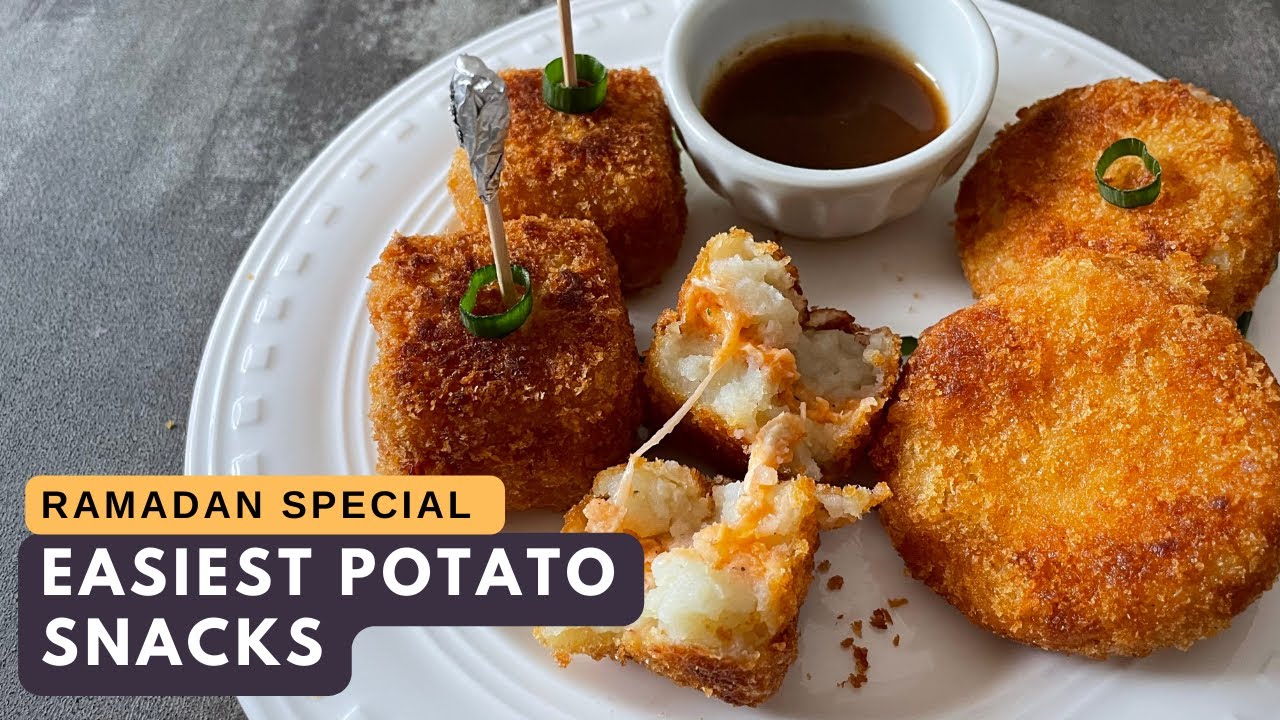 Potato Squares with Creamy Chicken Cheese Filling |Potato Surprise ...