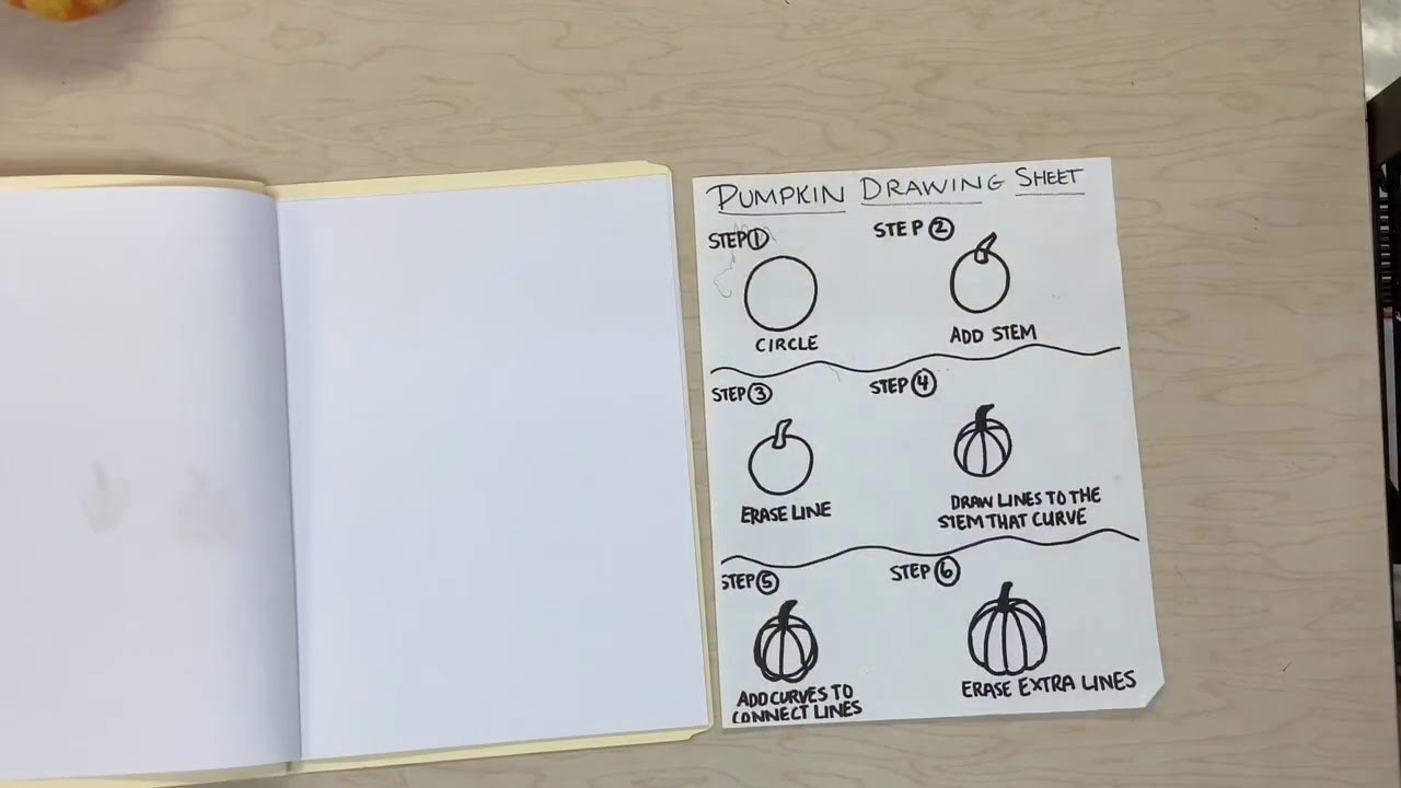 Pumpkin Observation Drawing - YouTube