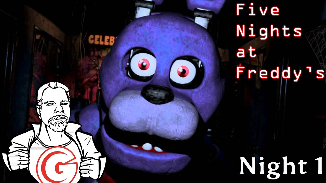 Five Nights at Freddy's - Night 1 [Bonnie and Chica on the move] - YouTube