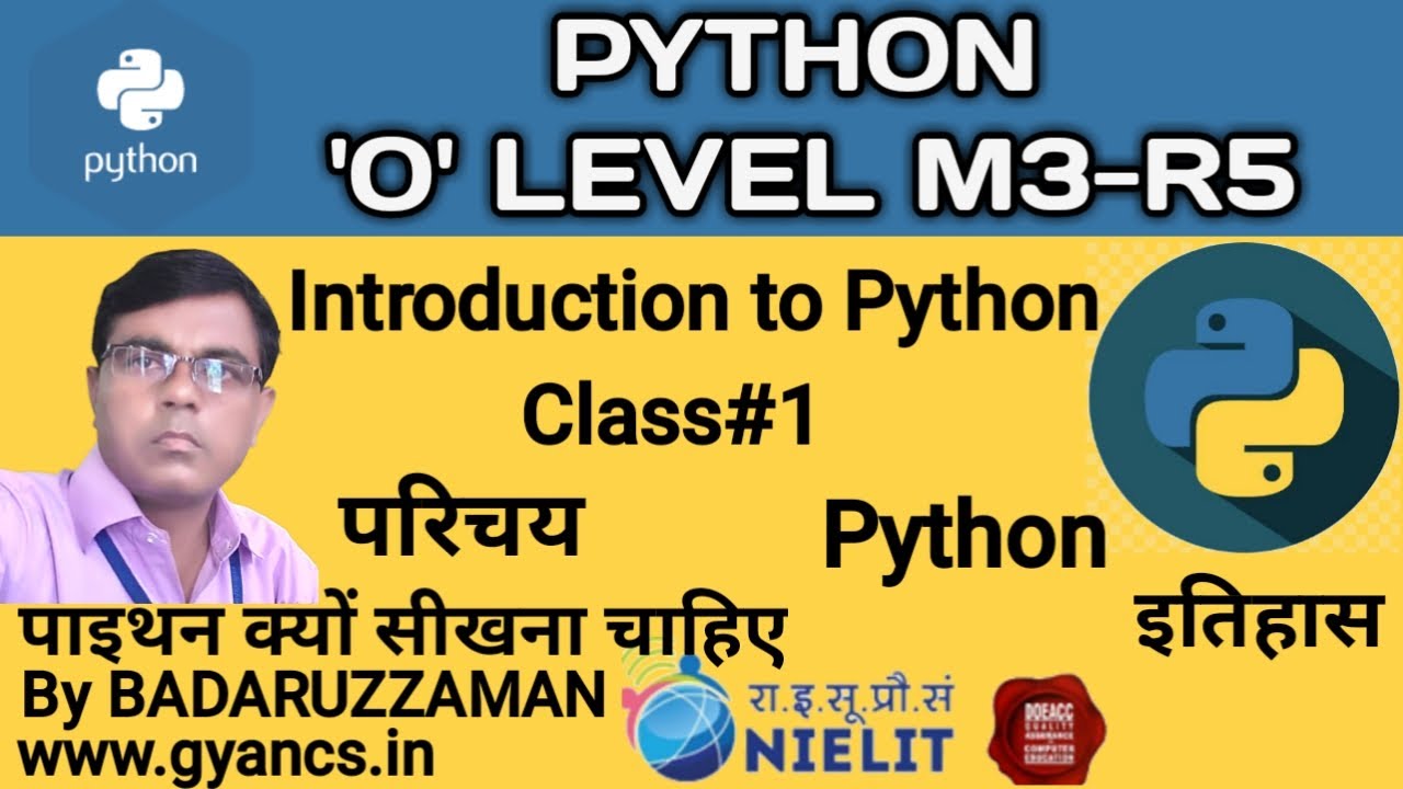 M3r5 O Level Introduction To Python Class 1 Youtube