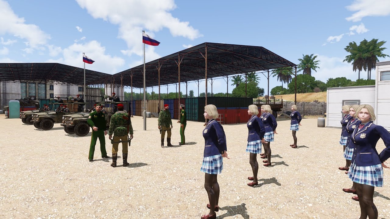ARMA 3 MILSIM – Russian Generals Inspect Female Prisoners, This Scene ...