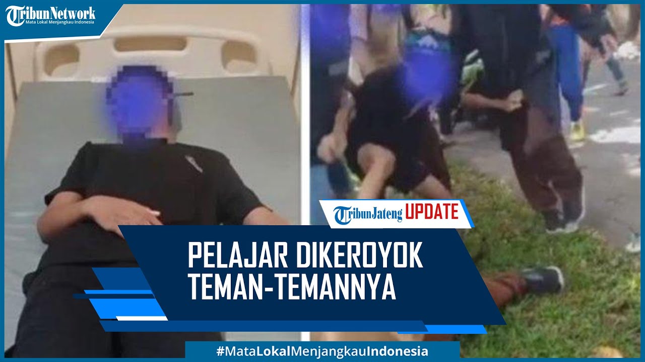 Viral Pelajar Berseragam Pramuka Dikeroyok Teman temannya di Pinggir Jalan - YouTube