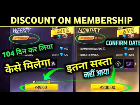NEW 50% DISCOUNT MONTHLY/MONTHLY MEMBERSHIP DISCOUNT CONFIRM DATE ...
