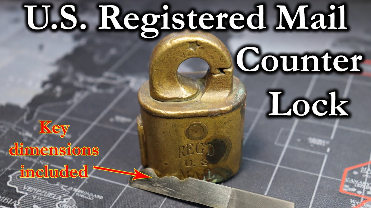 141) USPS Counter Lock Picked & Key Dimensions - YouTube