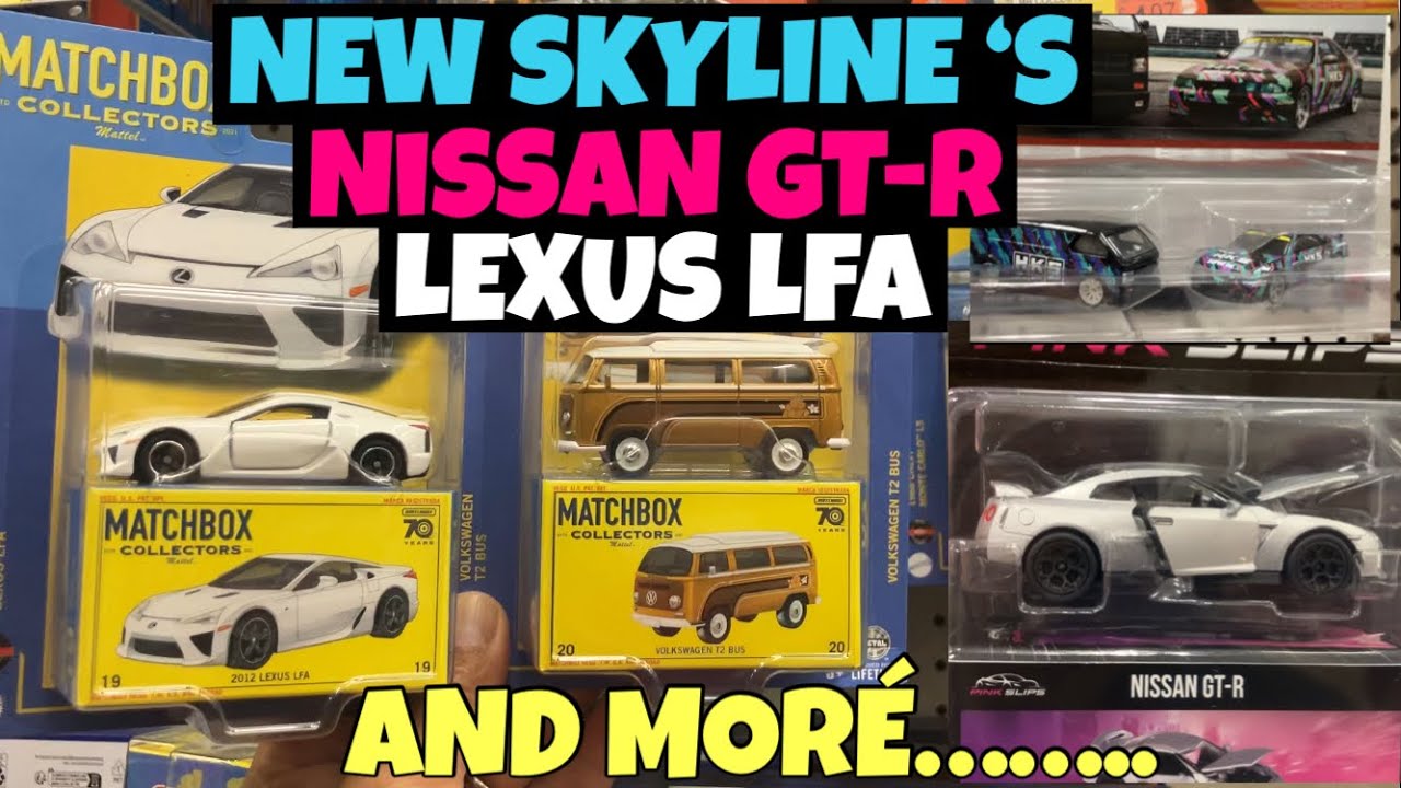 NEW SKYLINE HOT WHEELS 2-PK🔥AMAZING LEXUS LFA🔥NISSAN GT-R🔥MATCHBOX ...