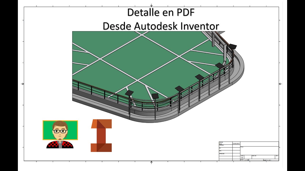 Detalle especifico de un ensamble de Autodek Inventor en PDF - YouTube