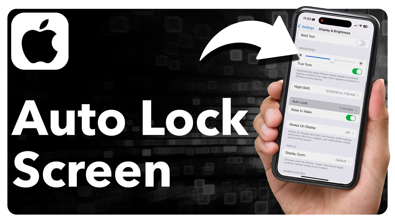 How To Adjust Auto Lock Screen On iPhone - YouTube