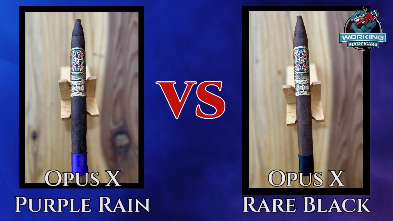 Opus X Purple Rain & Opus X Rare Black comparison - YouTube