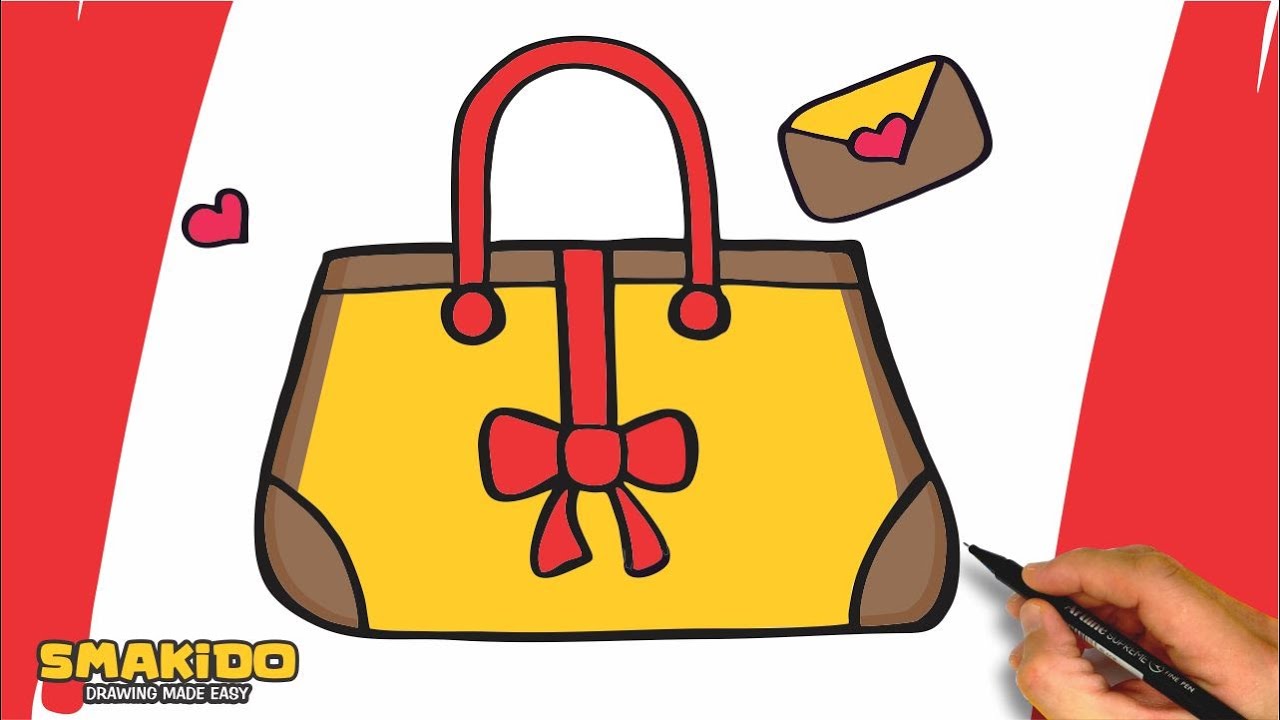 How to Draw a Handbag and Purse in a Few Easy Steps - YouTube