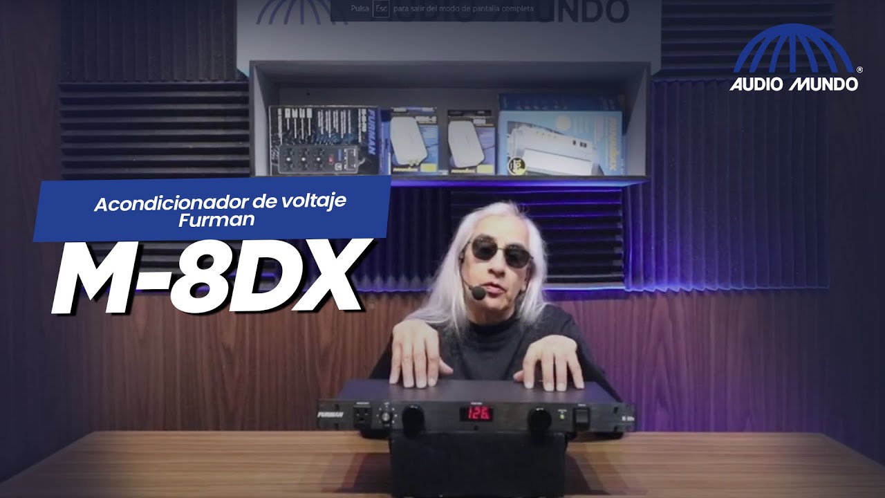 Acondicionador de voltaje marca Furman modelo M-8DX - YouTube