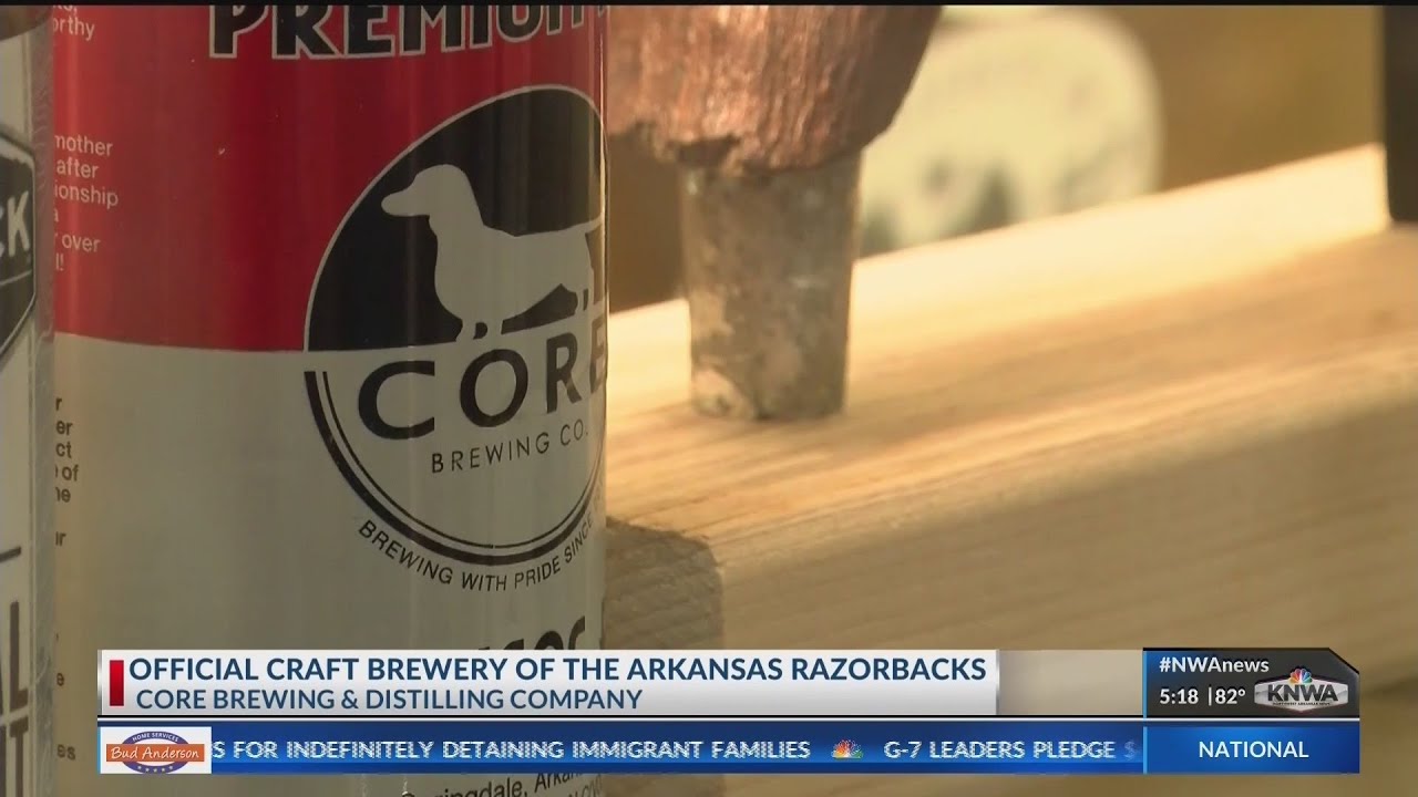 Core Brewing partnering with Razorback athletics KNWA - YouTube