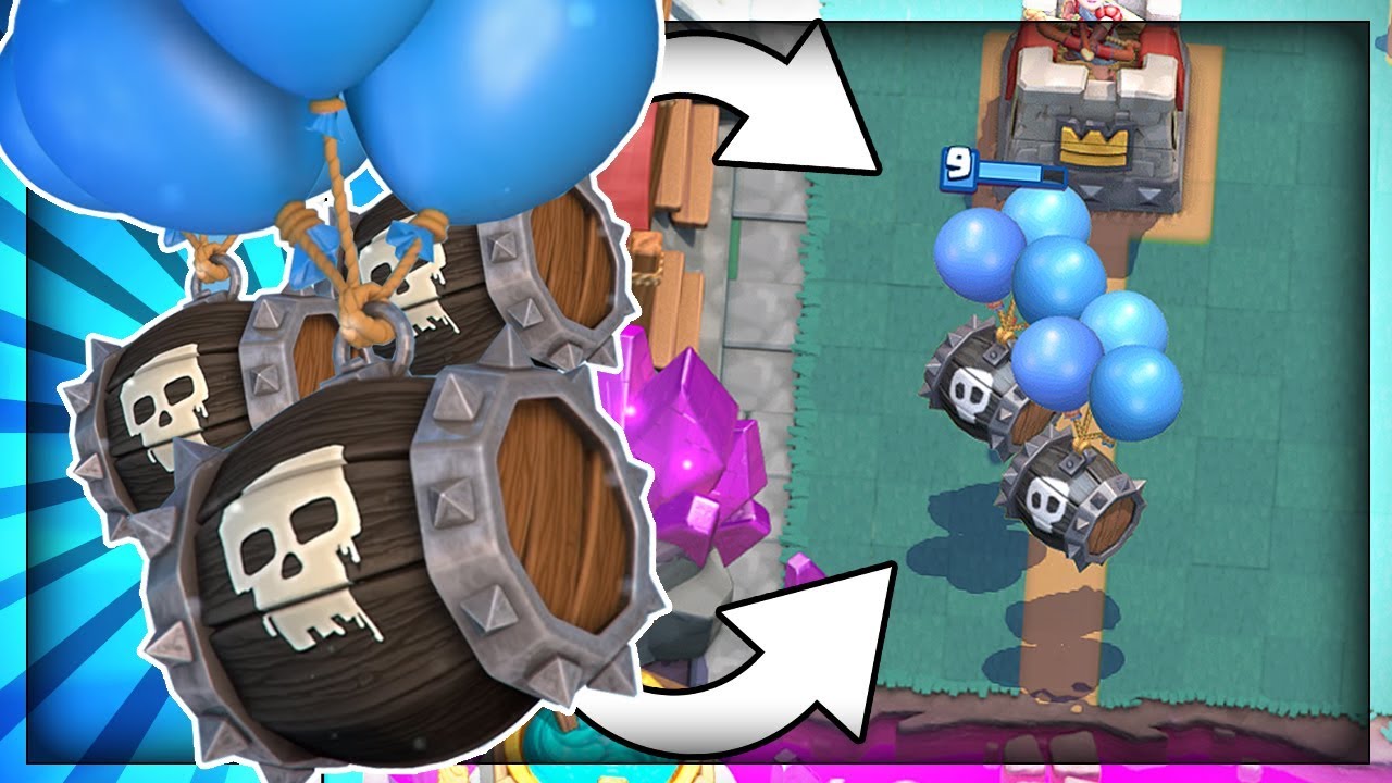 NEW CARD is HERE!! SKELETON BARREL - 9 WIN CHALLENGE!! - Clash Royale ...