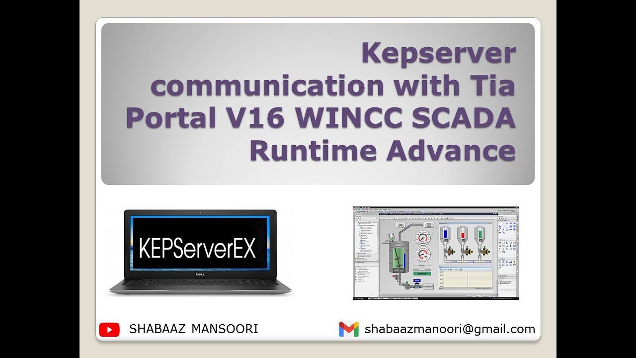 |Kepserver| |communication| with |Tia Portal| |V16| |WINCC| |SCADA| |Runtime| |Advance ...