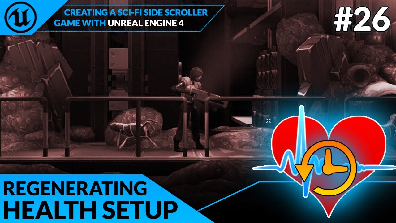 Regenerating Health System - #26 Creating A SideScroller With Unreal ...