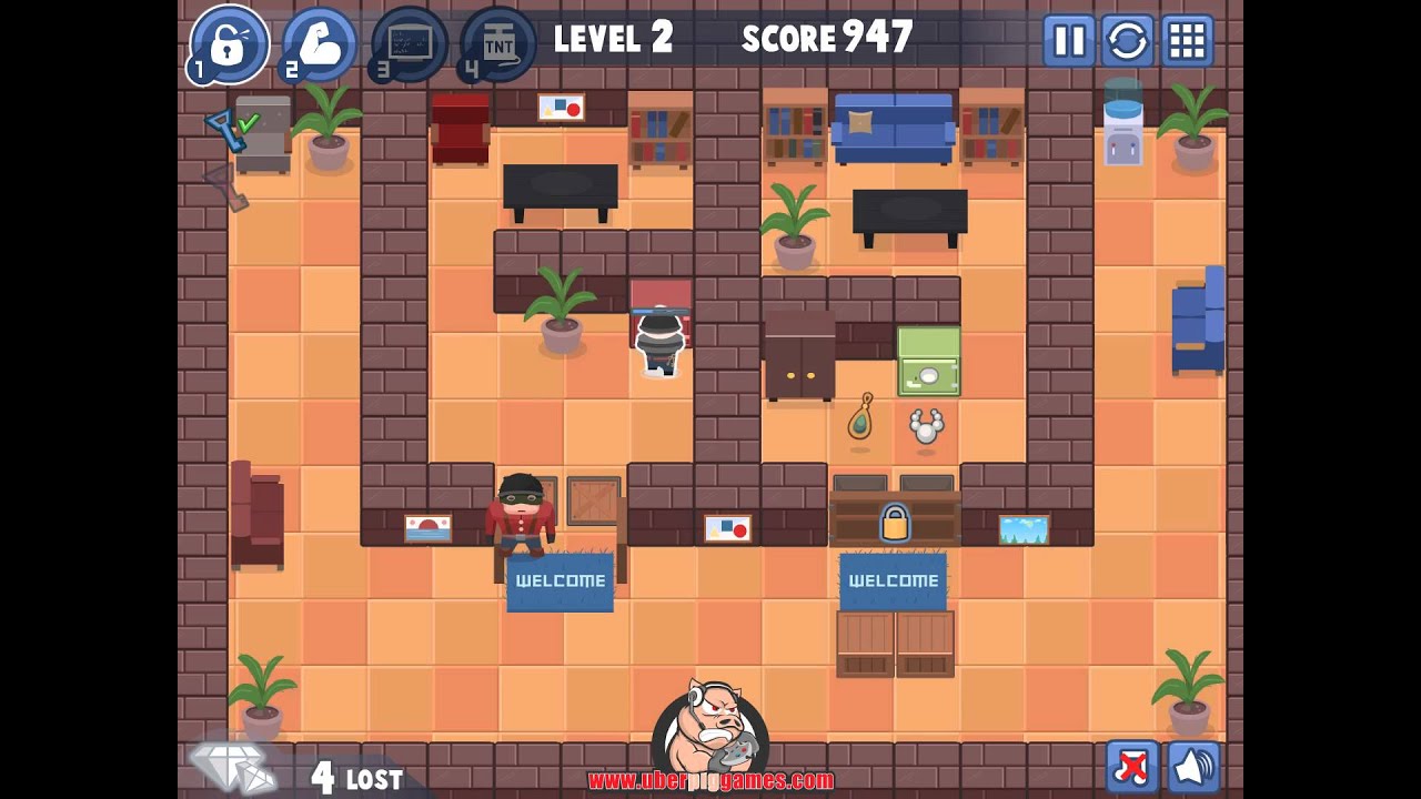 Team of Robbers 2 -- Level 2 Walkthrough - YouTube