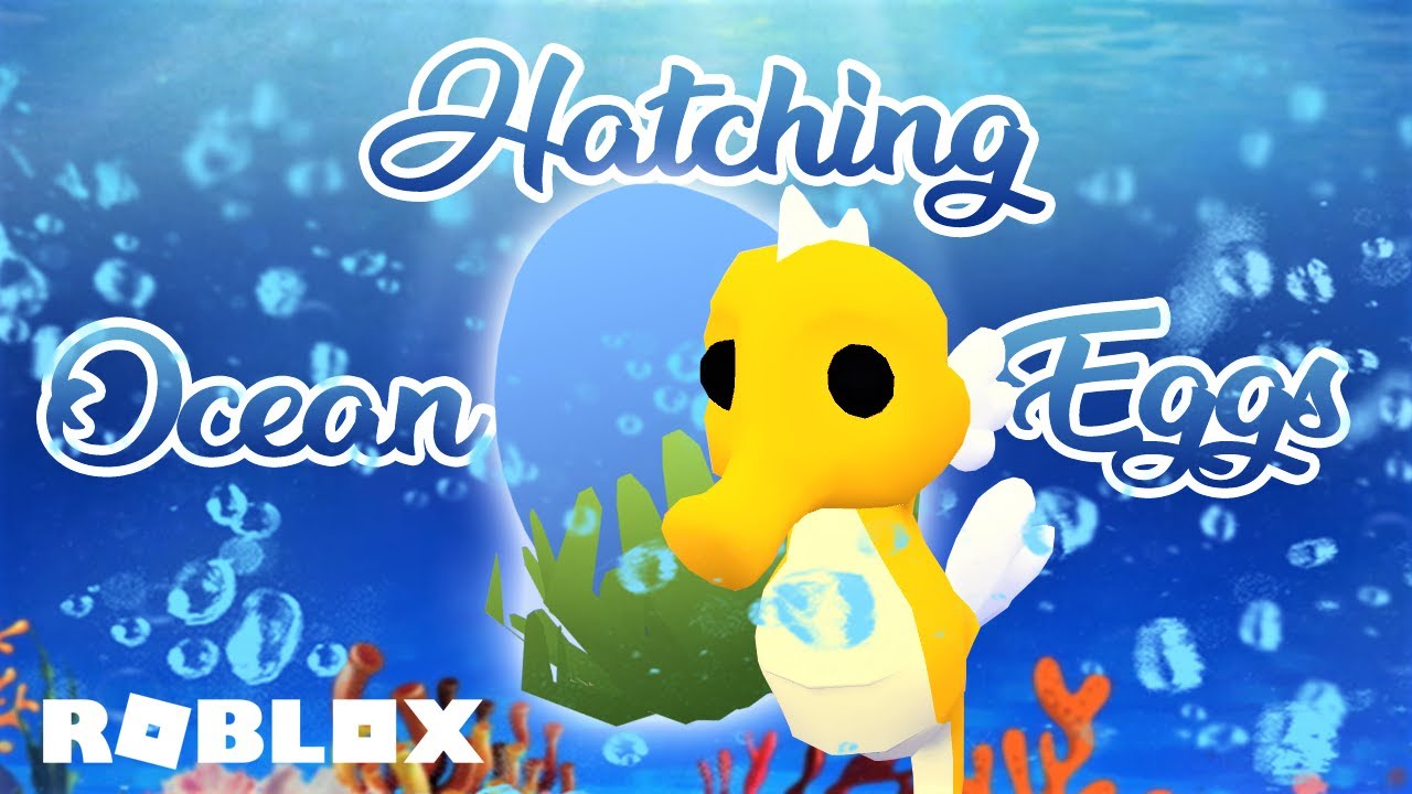 Adopt Me Ocean Pets Update | Hatching Our First Ocean Eggs | with ...