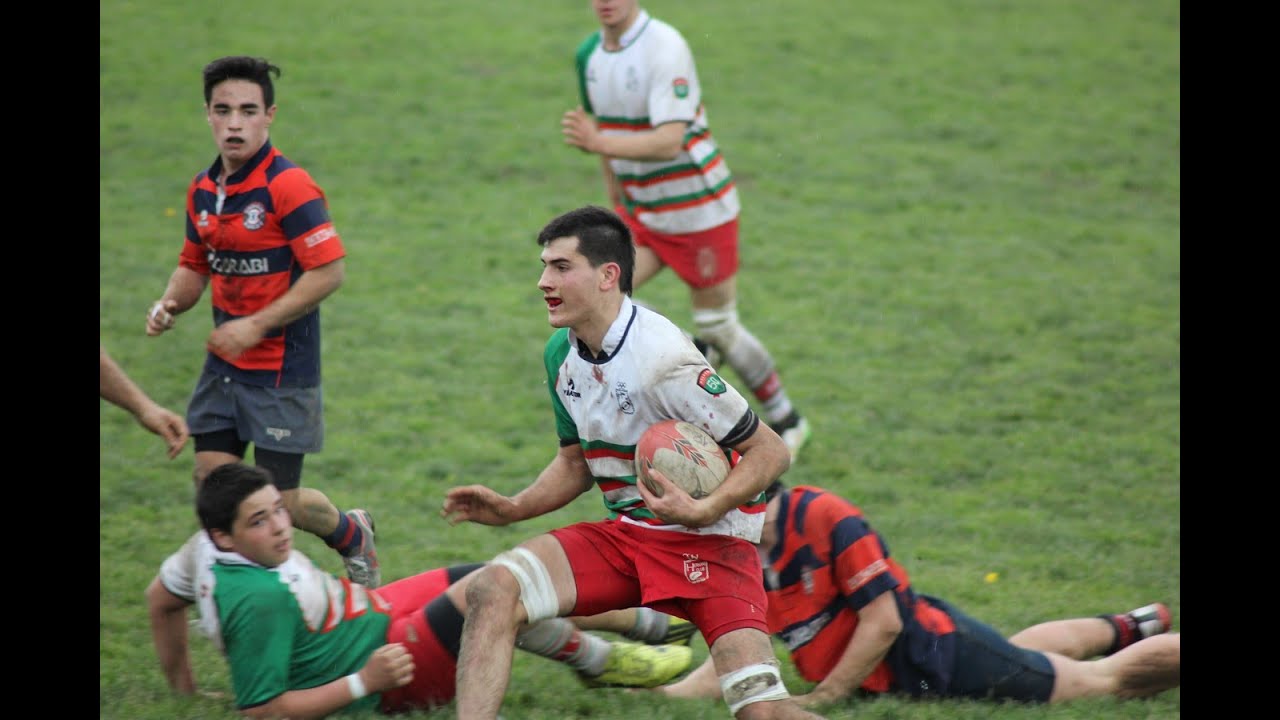 Hernani Rugby - Ordizi sub18- 2015-16 - YouTube