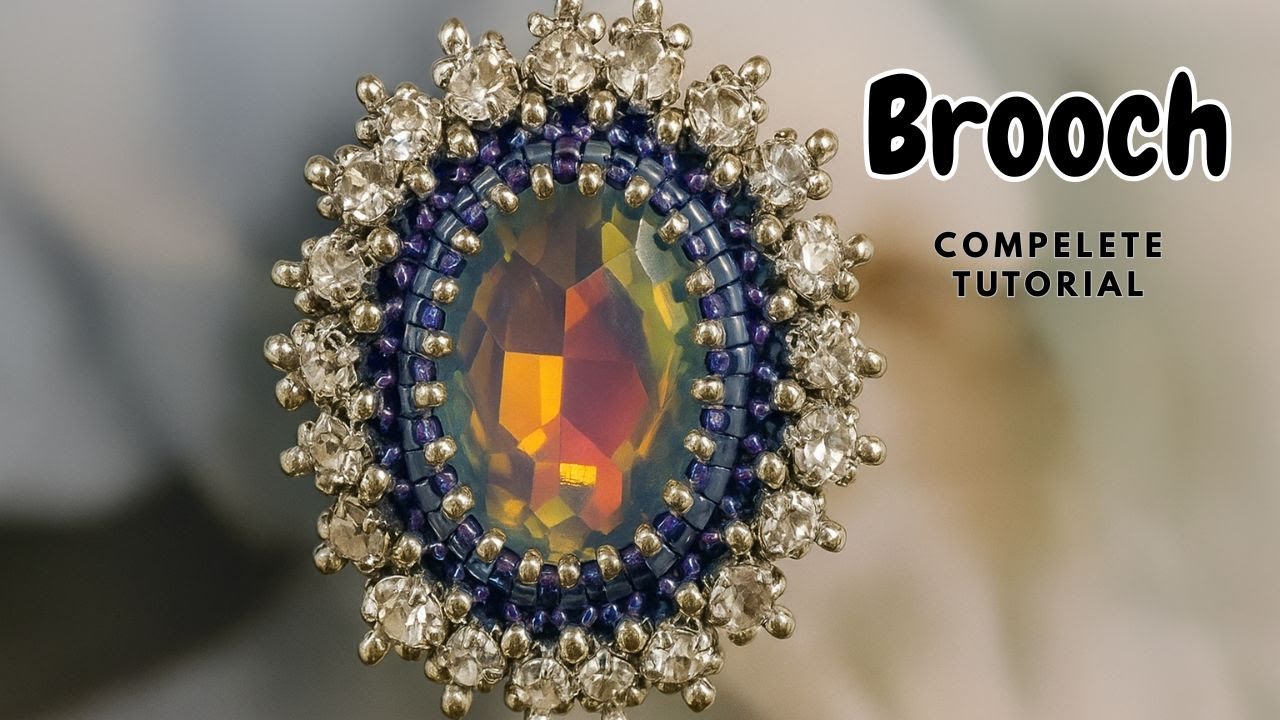 detailed brooch tutorial - YouTube