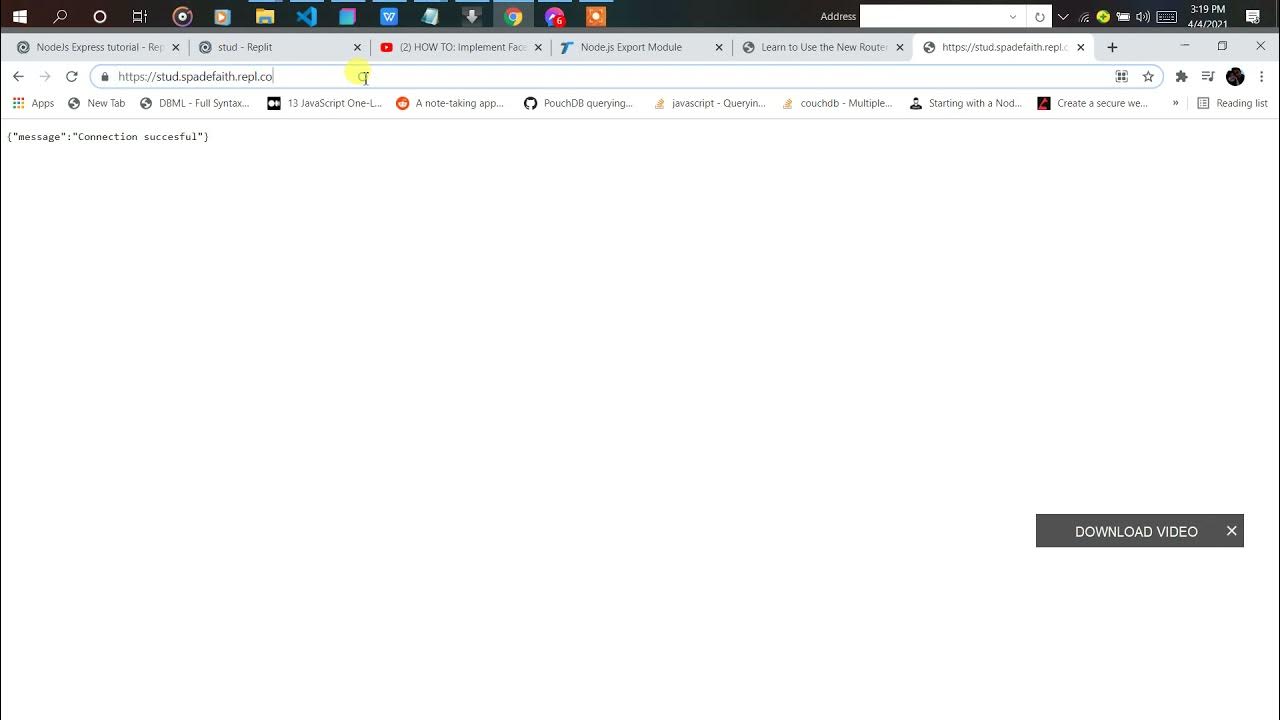 Node.js REST API with google spreadsheet - YouTube