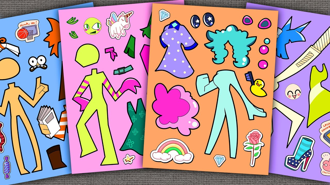 🍭 INSIDE OUT 2 cosplay Basics in Behavior 🎁 Decorate with Sticker Book ...