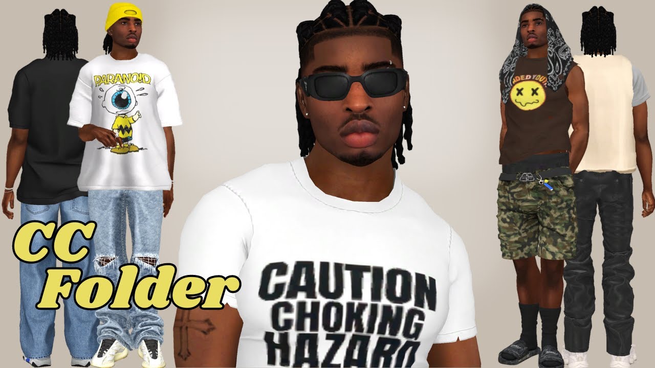 Sims 4 Male CC Folder: Urban Lookbook Part 2 🖤 + CC Links | Sims 4 CC ...
