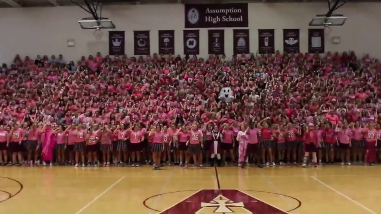 Assumption High School MOB DANCE - YouTube