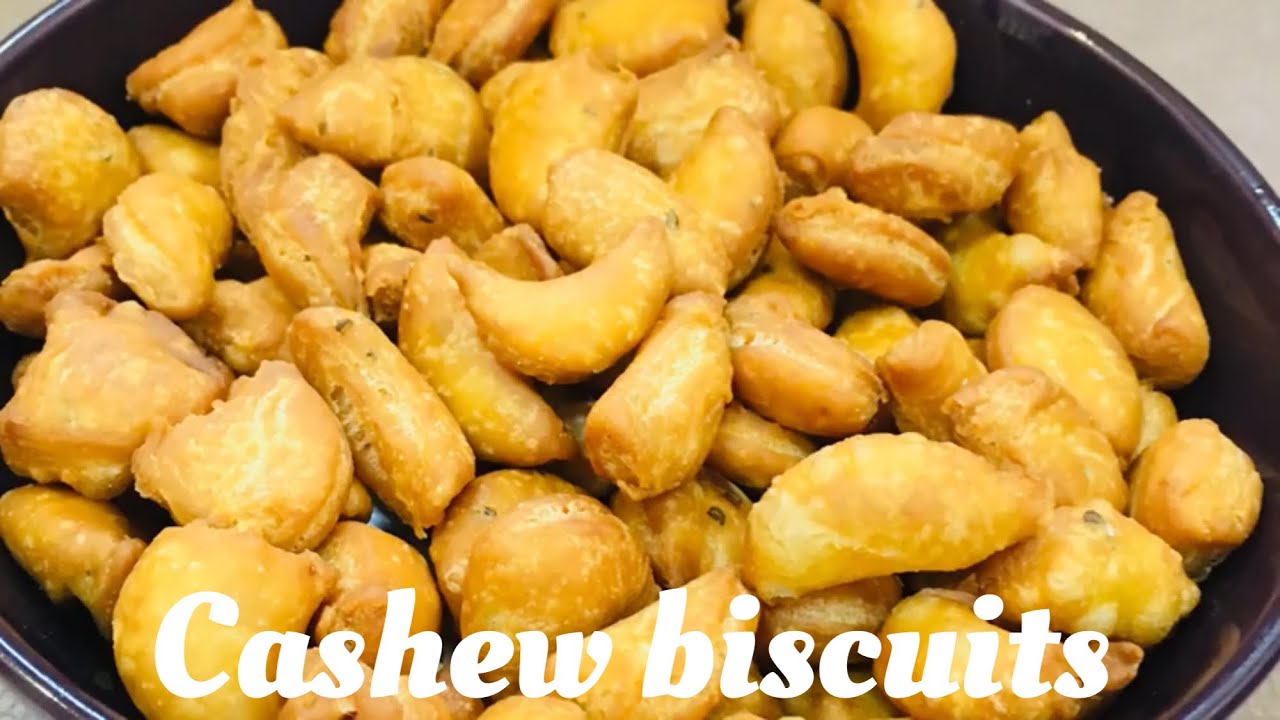Cashew - shape biscuits || kaju biscuits ||crispy and tasty cashew ...
