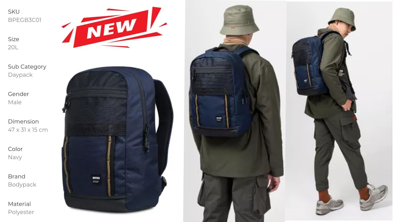 NEW BODYPACK RUSTLE DAYPACK 20L || 920002026 || TAS BODYPACK TERBARU ...