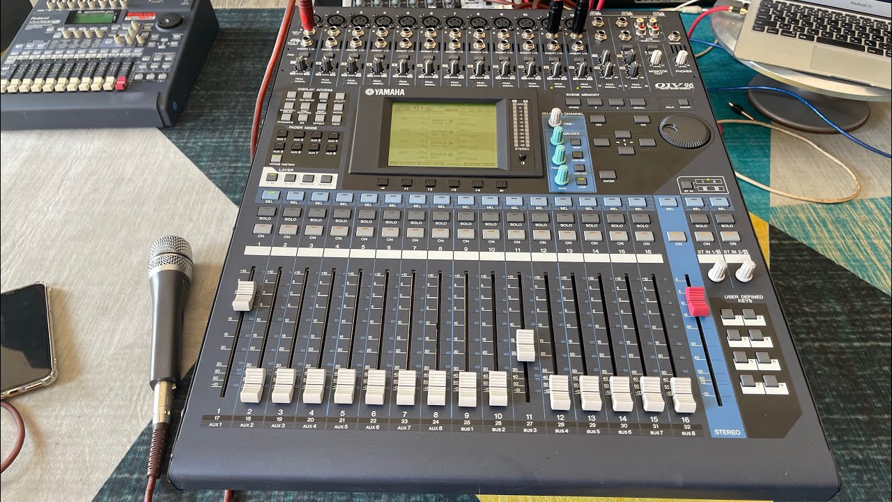 Mixer số yamaha 01v96vcm hàng bãi Nhật xuất Mỹ điện 120vac đẹp như mới ...