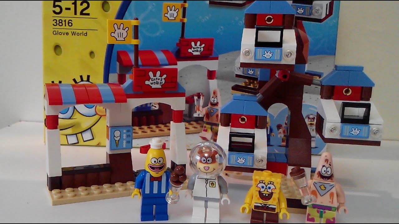 Lego Spongebob Squarepants 3816 Glove World review - YouTube