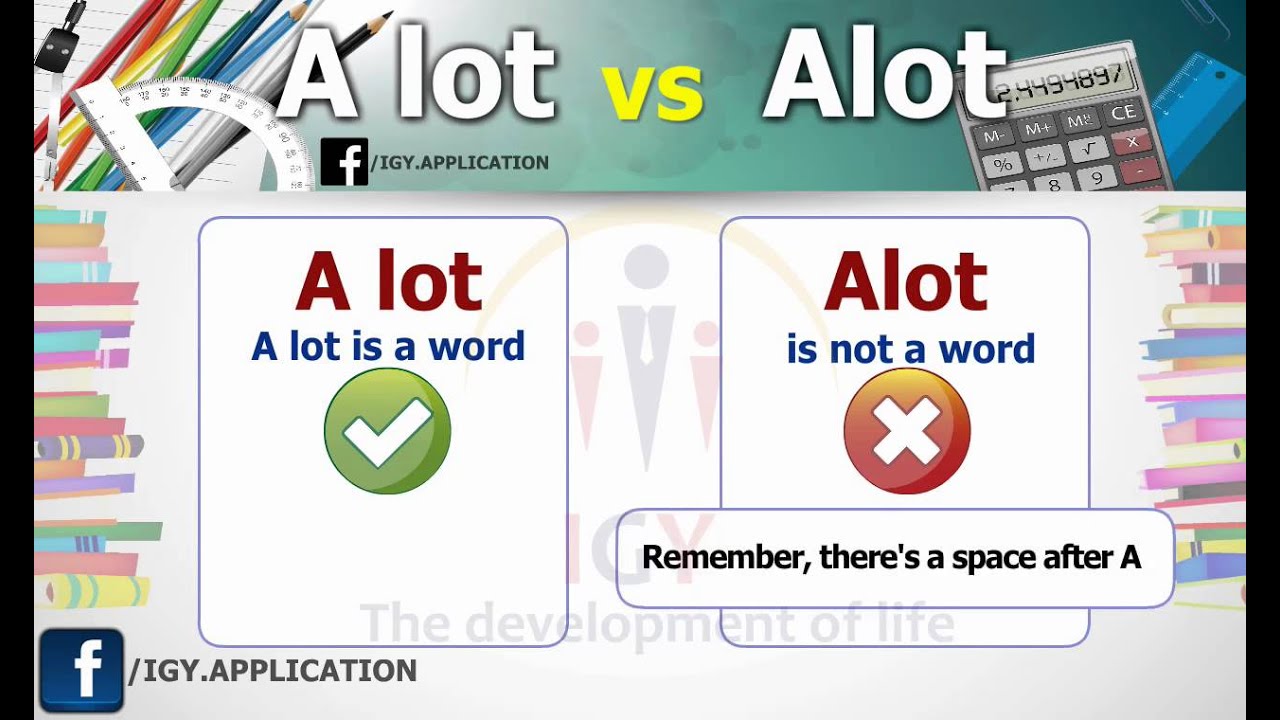 A lot vs Alot - YouTube